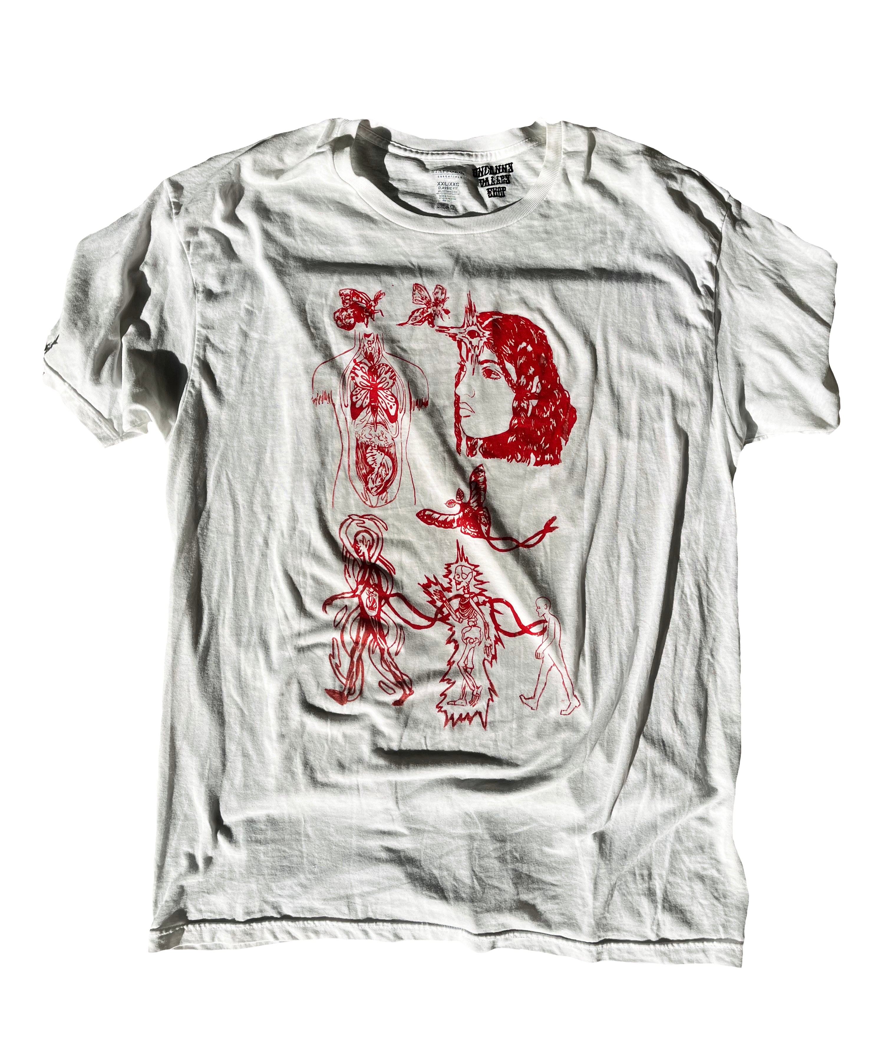 XXL Journey short sleeve white graphic tee shirt 06 – Uncanny Valley Shop